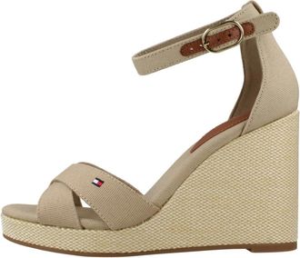 Tommy Hilfiger Femme, Chaussures, Brun, Taille: 38 EU Compens&eacute;es hautes espadrilles