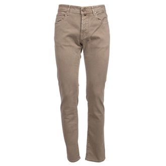 Jacob Cohen Slim Fit Bard Jeans mit gesticktem Logo - - Jeans - Herren - Braun - W35