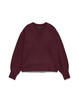 Vero Moda Vmboom Ls V-Neck Pullover Noos