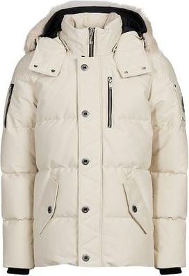 Moose Knuckles Parka droite &agrave; capuche en coton m&eacute;lang&eacute;