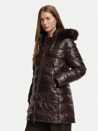 Tommy Hilfiger Daunenjacke WW0WW52913 Dunkelbraun Slim Fit
