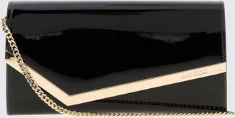 Jimmy Choo London Emmie Mini-Handtasche aus Lackleder mit Kettenriemen