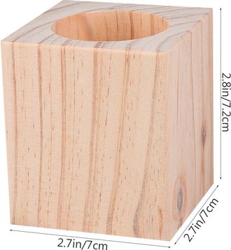 OSALADI Quadratische Massivholz M&ouml;belerh&ouml;hungen 5cm Stabile Kiefernholz Tisch und Stuhlbeinerh&ouml;hung mit Abgerundeten Kanten f&uuml;r Ergonomische Betterh&ouml;hung