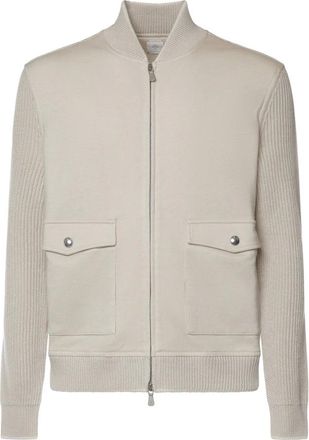 Eleventy Homme, Vestes, Beige, Taille: 3XL Bomber Jacket