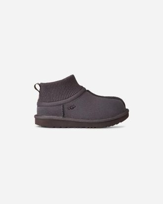 UGG Classic Ultra Mini Stretch Cuff Boot f&uuml;r Kinder in Grey, Gr&ouml;&szlig;e