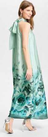 Swing Abendkleid - Abendkleid aus Satin mit Bord&uuml;ren-Print