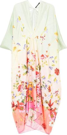 Roberto Cavalli Floral V-neck Kaftan