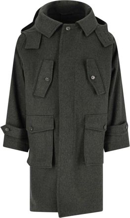 Caruso Manteau Au Genou - Vert