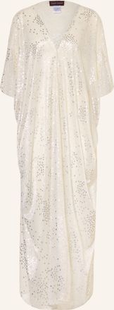 Talbot Runhof Talbot Runhof Cape Mit Glitzergarn weiss