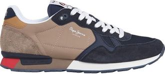 Pepe Jeans London Homme Brit Colors M Sneak, Blue Navy, 43 EU