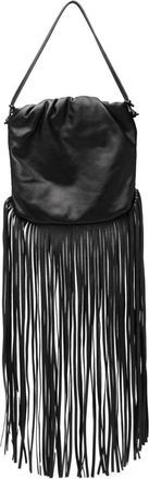 Bottega Veneta pochette à franges - Noir