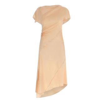 Victoria Beckham Asymmetrisches Twist Midi-Kleid - - Dresses - Damen - Rosa - 2XS