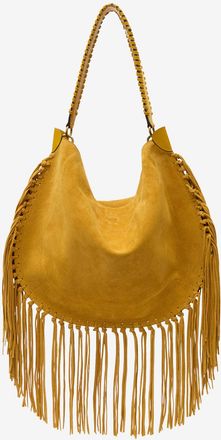 Isabel Marant Sac Oskan Hobo Soft Franges - Femme - Saffron - Isabel Marant