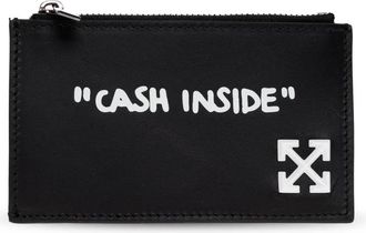 Off-white Kartenetui aus Leder - - Accessories - Herren - Schwarzk - ONE SIZE