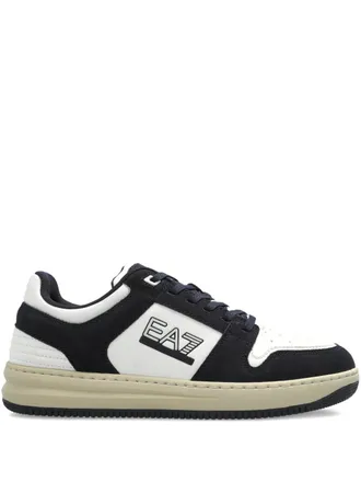 Emporio Armani baskets EA7 à logo - Blanc