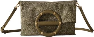 Borbonese Femme, Sacs, Vert, Taille: ONE Size Vis a Vis Crossbody Bag