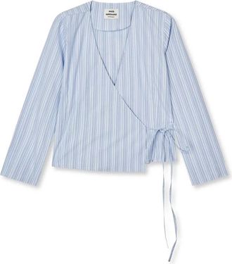 Mads Norgaard Femme, Blouses et Chemises, Bleu, Taille: 42 FR Blouses