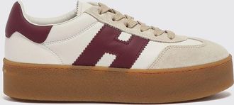 Hogan Cool Plateau-Sneaker aus Leder und Wildleder mit H-Logo
