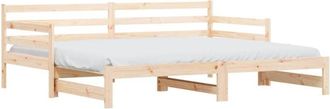 Les Tendances Lit de jour avec lit gigogne 90x200 bois de pin massif