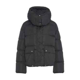 Add Femme, Vestes, Noir, Taille: 36 FR Doudoune &agrave; capuche