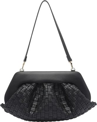 Themoirè Femme, Sacs, Noir, Taille: ONE Size Sac à Bandoulière Essentiel Contemporain