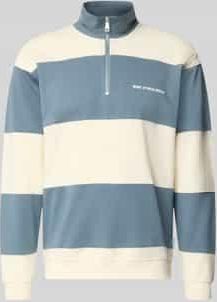 Marc O'Polo Denim Relaxed Fit Troyer aus reiner Baumwolle