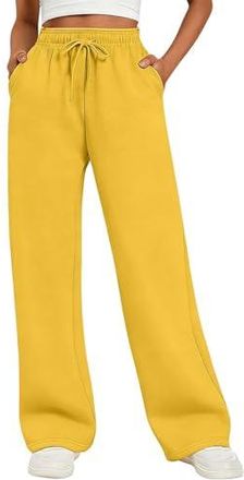 Generic Pantalon De Sport Femme Chic D&eacute;t&eacute; Long Pants Respirant Classique Pas Cher Sweatpants Tendance Chic Elegant Surv&ecirc;tement D&eacute;tente Mode Taille Elastique 2