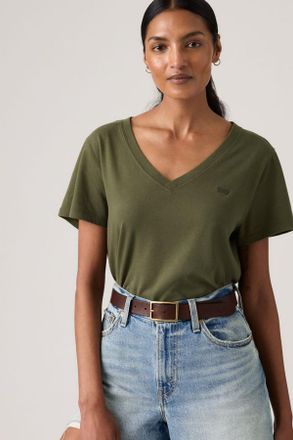 Levi's Lieblings-T-Shirt mit V-Ausschnitt - Damen - Gr&uuml;n / Gr&uuml;n