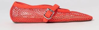 Alaia Mary-Jane-Ballerinas aus Netz-Nylon und Leder mit verstellbarem Riemen