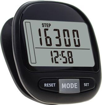 Sonew Schrittz&auml;hler, Fitness-Tracker, Pr&auml;ziser Schrittz&auml;hler, Kalorienentfernung, Meilen, Gehen, Laufen, f&uuml;r M&auml;nner, Frauen, Erwachsene, Schwarz