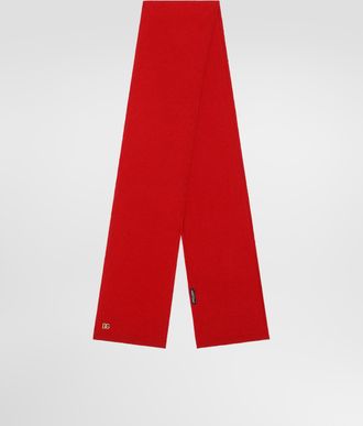 Dolce & Gabbana Schal Aus Schurwolle - Frau Schals Und T&uuml;cher Rot Onesize