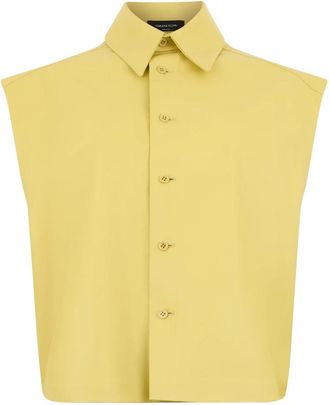 Fabiana Filippi Femme, Vestes, Jaune, Taille: 36 FR Chemise L&eacute;g&egrave;re Sans Manches