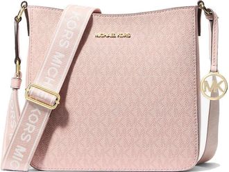 Michael Kors Crossbody-Tasche f&uuml;r Damen, Jet Set, Reise, klein, Signatur-Logo, Kuriertasche (Puderroblush)