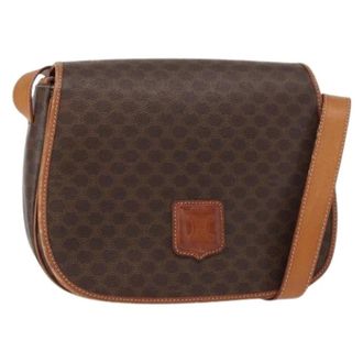 Celine Pre-owned Macadam Shoulder Bag - Femme - Pre-owned - Brun - Taille: ONE Size