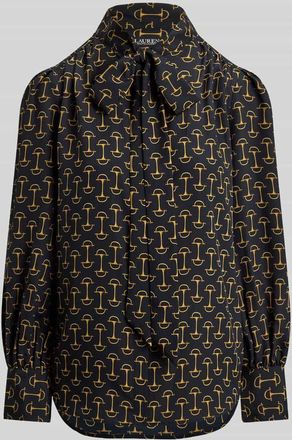 Lauren Ralph Lauren Regular Fit Langarmbluse mit Allover-Muster Modell KLARYCE