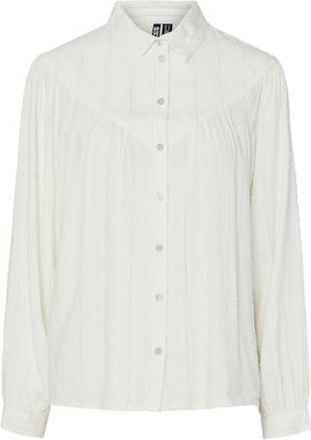 Pieces Pcsicha Ls T-Shirt Mpa BC, Cloud Dancer, S Femmes