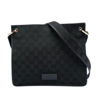 Gucci Sac bandouli&egrave;re en toile Pre-owned - Femme - Pre-owned - Noir - Taille: ONE Size