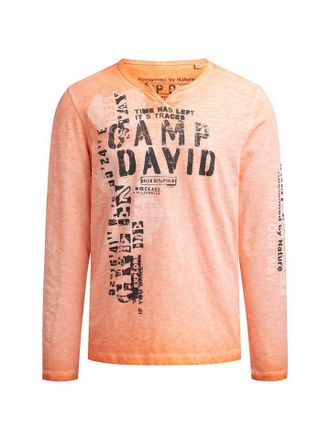 Camp David Rundhalsshirt aus Baumwolle