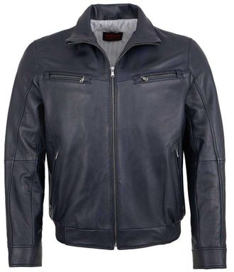 Maddox Lederjacke MAD46 MADDOX - Herren Lederjacke Blouson Lammnappa navy