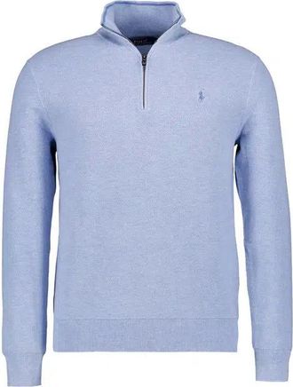 Polo Ralph Lauren Herren Troyer blau Baumwolle unifarben