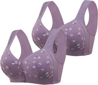 Generic Lot de 2 bustiers pour femme - Gros seins d&eacute;colorants - Souples - Doux pour la peau - Boucle ouverte sur le devant, Bordeaux, 40