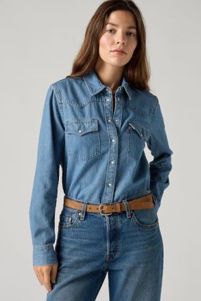 Levi's Classic Western Denim Shirt - Damen - Mittlere Waschung / Mittlere Waschung