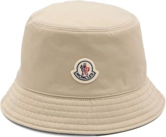 Moncler Femme, Accessoires, Beige, Taille: M Reversible Logo Patch Hat