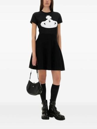 Vivienne Westwood T-Shirt mit Orb-Print - Schwarz