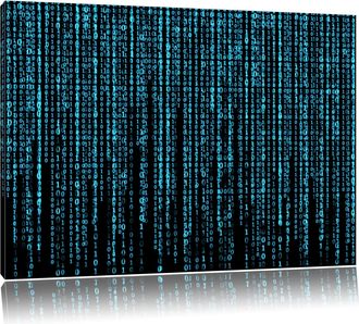 Pixxprint Matrix, Größe: 100x70cm, Leinwandbild, fertig gespannt, Wandbild, Dekoration, Kunstdruck, kein Poster