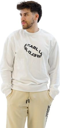 Karl Lagerfeld Regular Multi Ring Sweat, White, XL