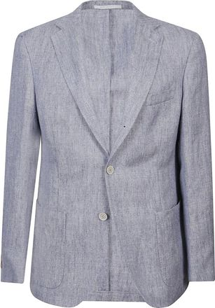 Eleventy Homme, Vestes, Bleu, Taille: L Veste en lin