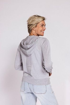 Zhrill Kapuzenstrickjacke AKIYO Strickjacke mit Kapuze mit Rei&szlig;verschluss