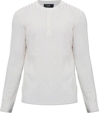 Amiri Homme, Pulls, Beige, Taille: S Pull Col Rond
