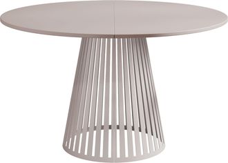 Mirjan24 Ausziehbarer Esstisch Cumair 120, Runder Esszimmertisch f&uuml;r 4-6 Personen, Beine aus Stah, Praktischer Tisch f&uuml;r K&uuml;che, Geeignet f&uuml;r Wohnzimmer (Cashme